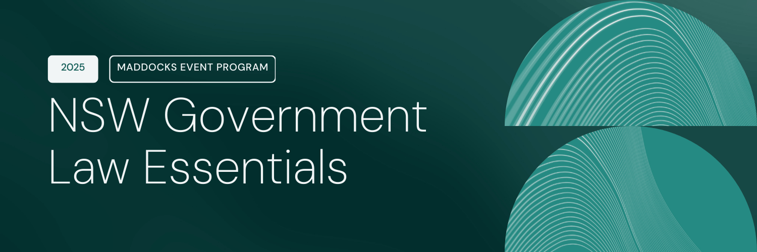 Maddocks | NSW Government Law Essentials