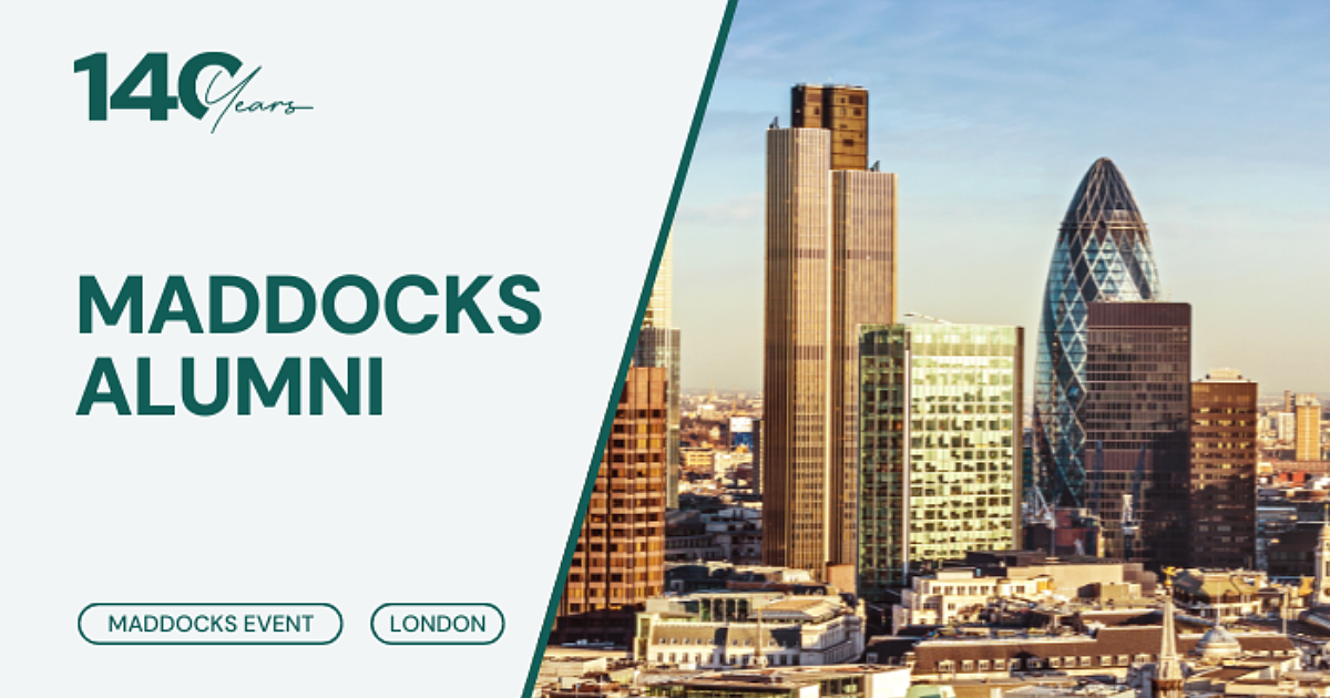 Maddocks | Maddocks London Alumni Event