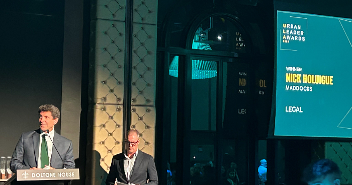 Maddocks | Nick Holuigue was announced as the winner of the Legal…